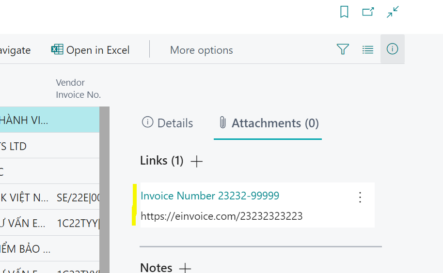 » ERP – Add Link reference to a Transaction